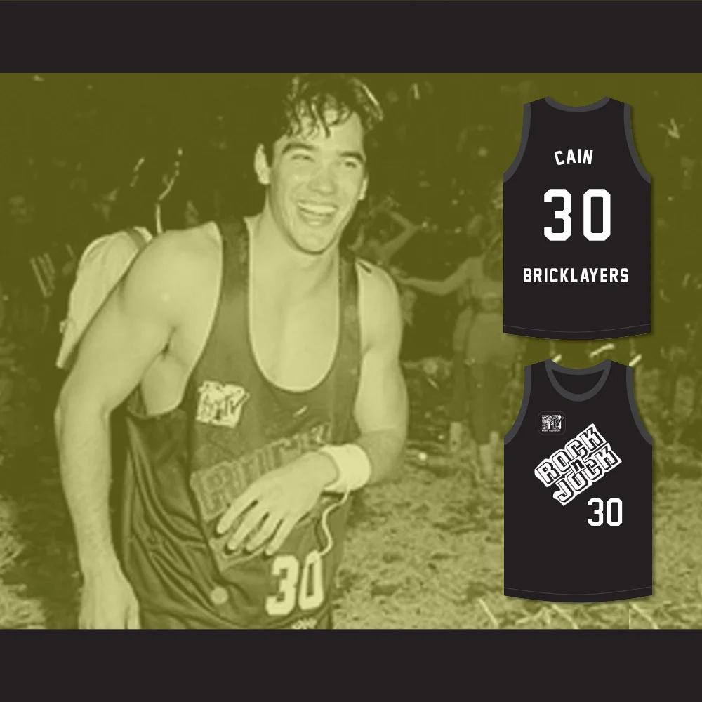 Dean Cain 30 Bricklayers Basketball Jersey 3rd Annual Rock N' Jock B ...