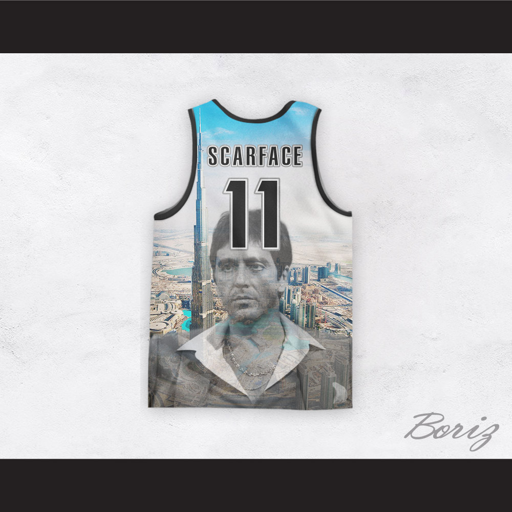 Montana Management Scarface 11 Basketball Jersey Design 6 — BORIZ