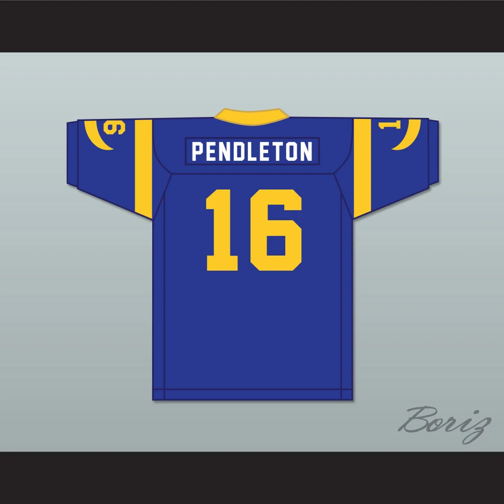 Joe Pendleton 16 Pro Career Blue Football Jersey Heaven Can Wait — BORIZ