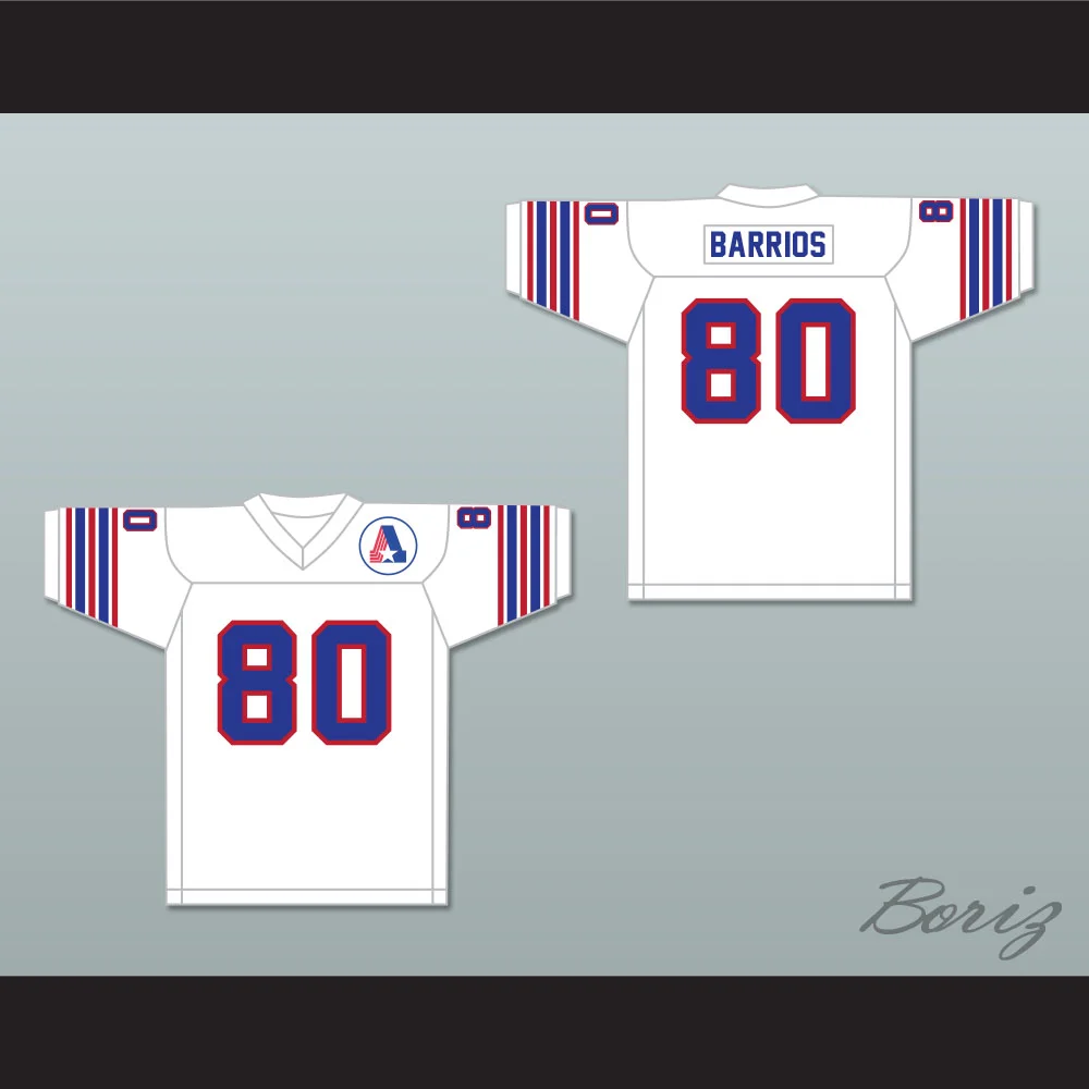 1974 WFL Steve Barrios 80 Birmingham Americans Home Football Jersey ...
