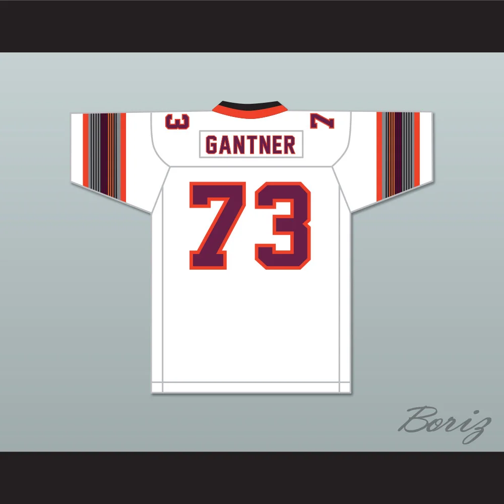 1984 USFL Ed Gantner 73 Jacksonville Bulls Home Football Jersey — BORIZ