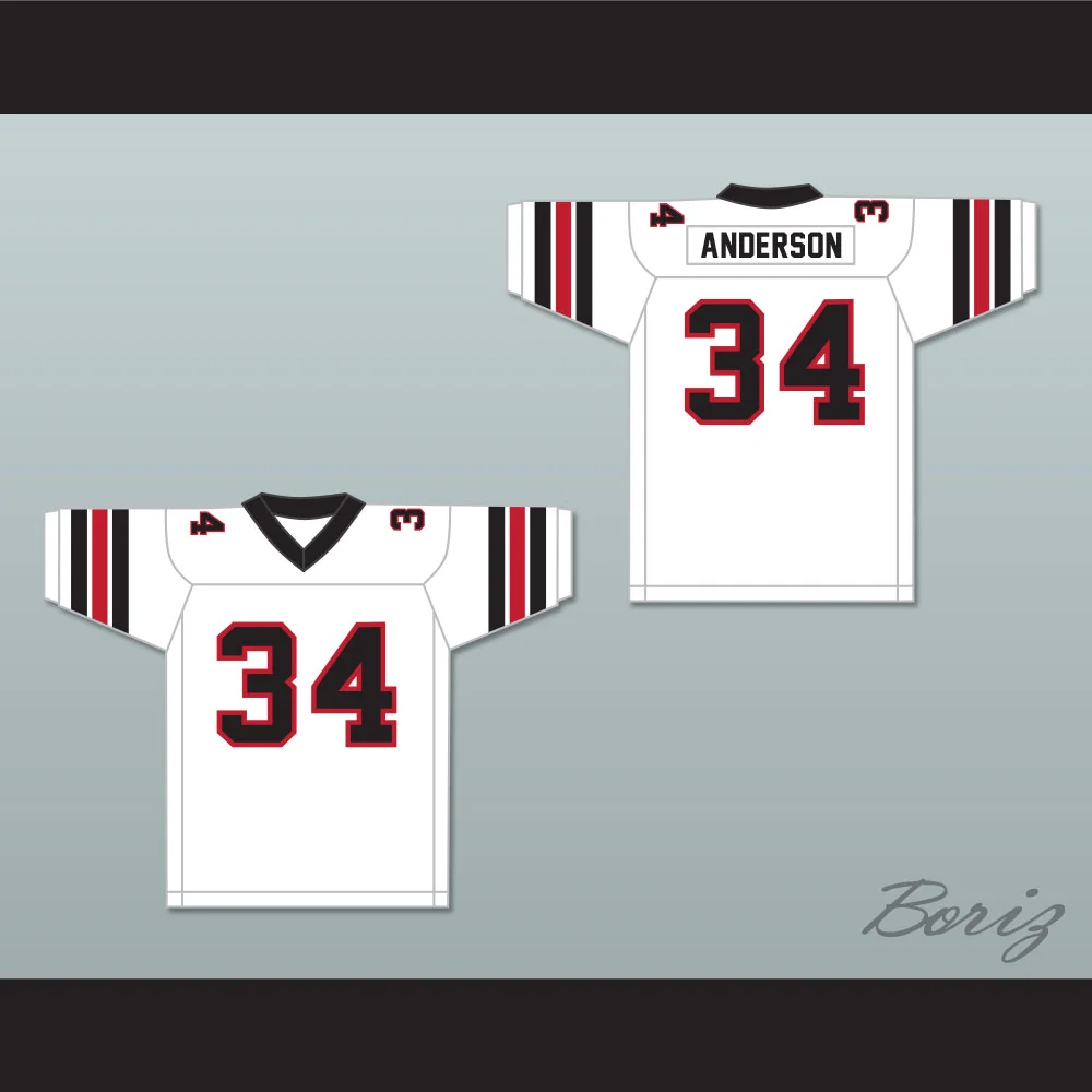 1984 USFL Ernest Anderson 34 Oklahoma Outlaws Home Football Jersey — BORIZ