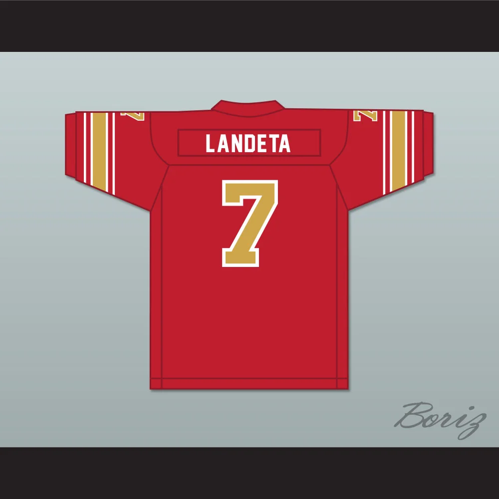 1985 USFL Sean Landeta 7 Baltimore Stars Road Football Jersey — BORIZ