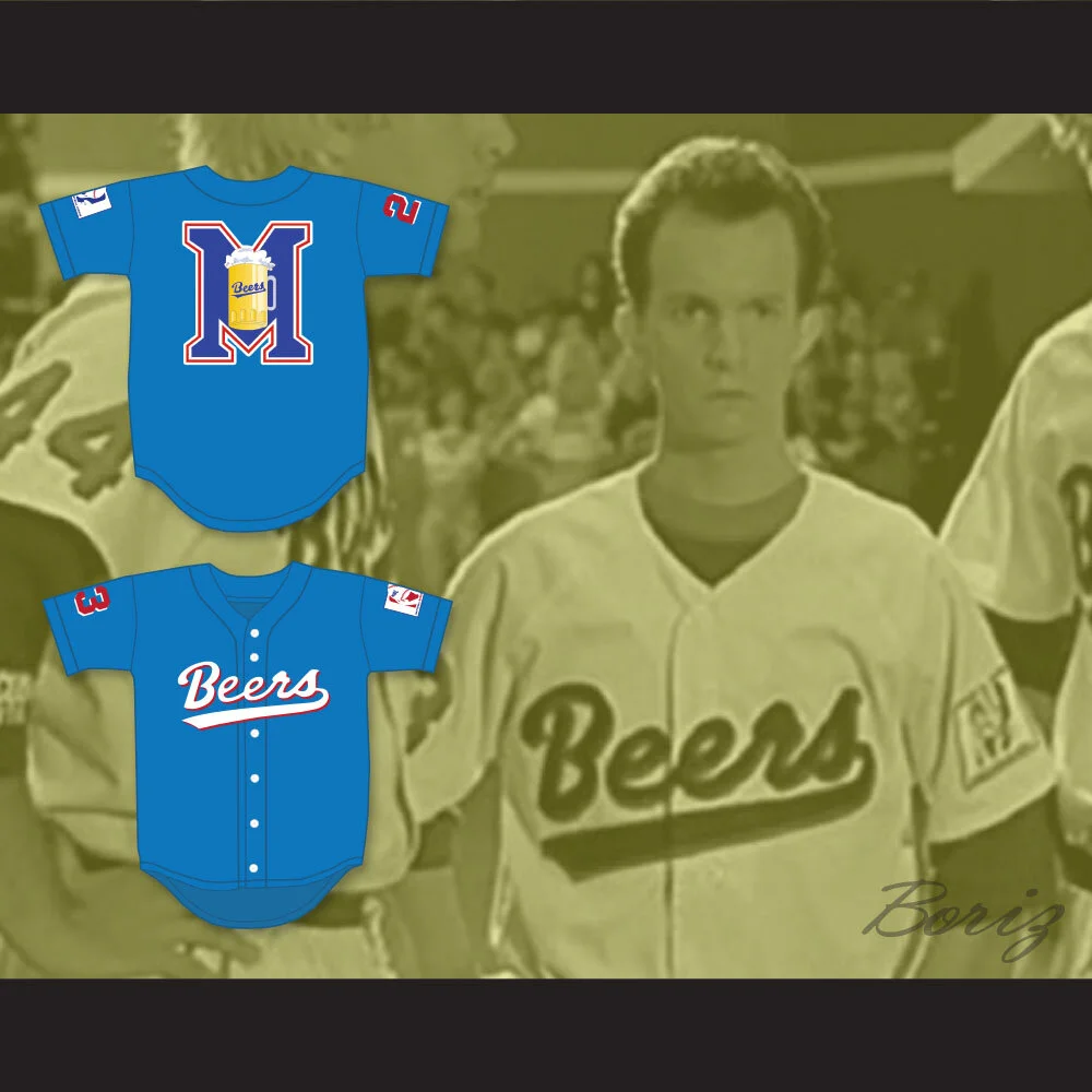 Kenny Scolari 23 Milwaukee Beers Logo BASEketball Blue Baseball Jersey ...