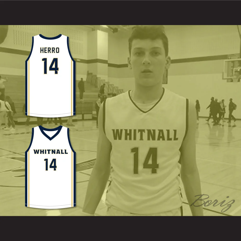 Tyler Herro Whitnall High School Falcons White Basketball Jersey 2 — BORIZ