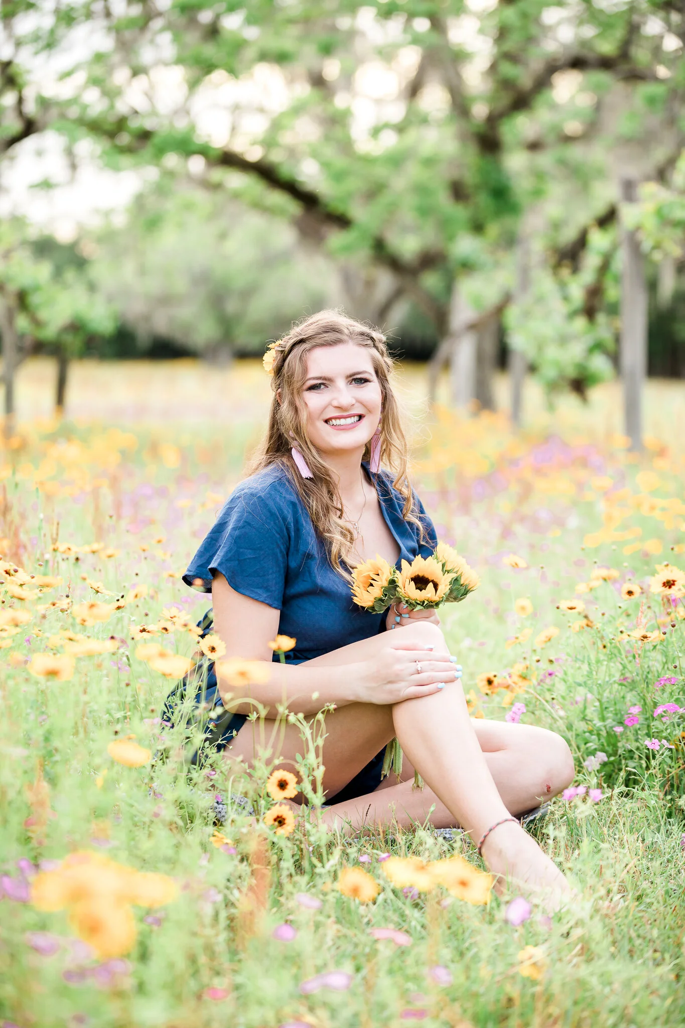 High school senior pictures in the flower field {Jacksonville and Ponte ...