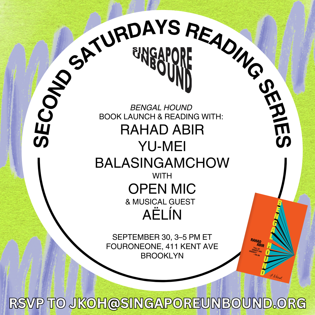 BENGAL HOUND Book Launch — Singapore Unbound