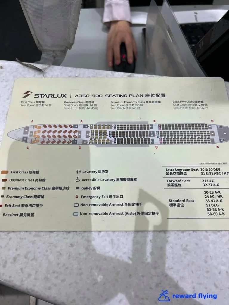 Starlux A350-900 Business Class NRT-TPE — Reward Flying
