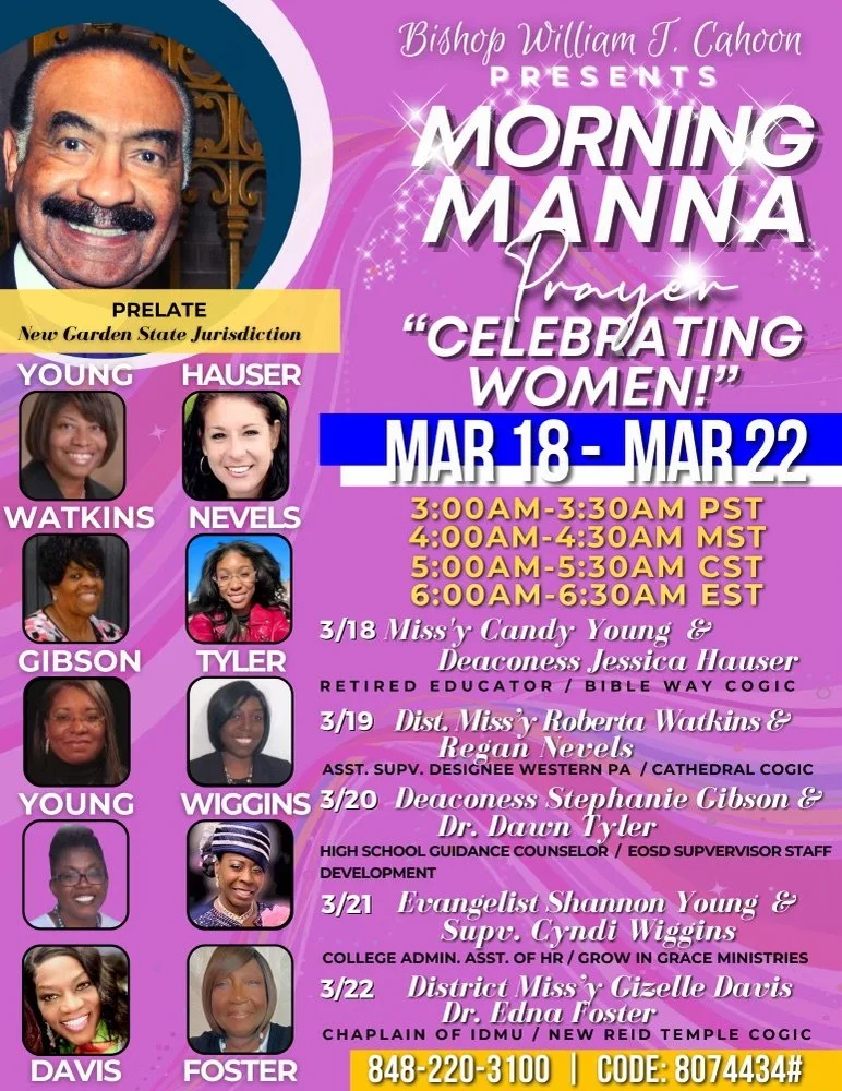 New Garden State Jurisdiction Prayer Line — Bible Way COGIC