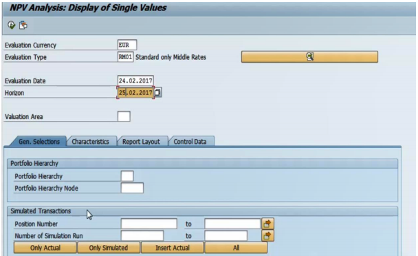 SAP Net Present Value/Mark-to-Market