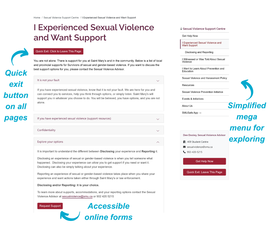 Announcing the launch of the newly designed Sexual Violence Support ...