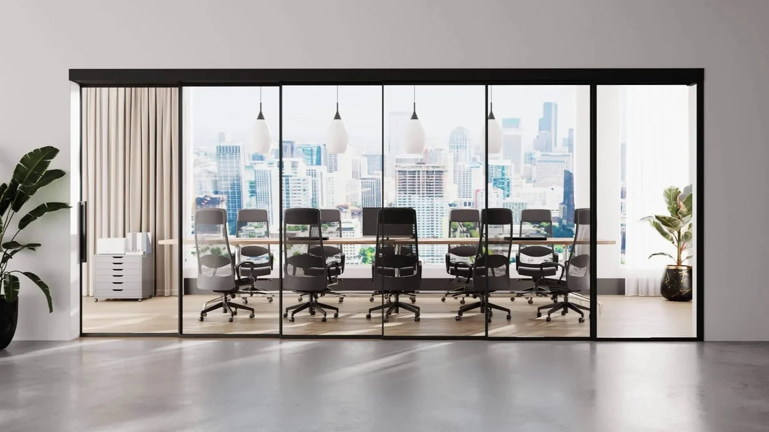 Muraflex Demountable Glass Wall Partitions — Mezzacappa Design