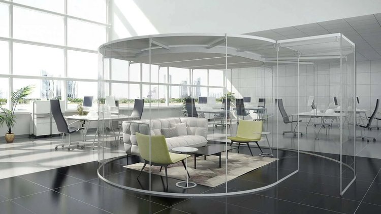 Muraflex Demountable Glass Wall Partitions — Mezzacappa Design