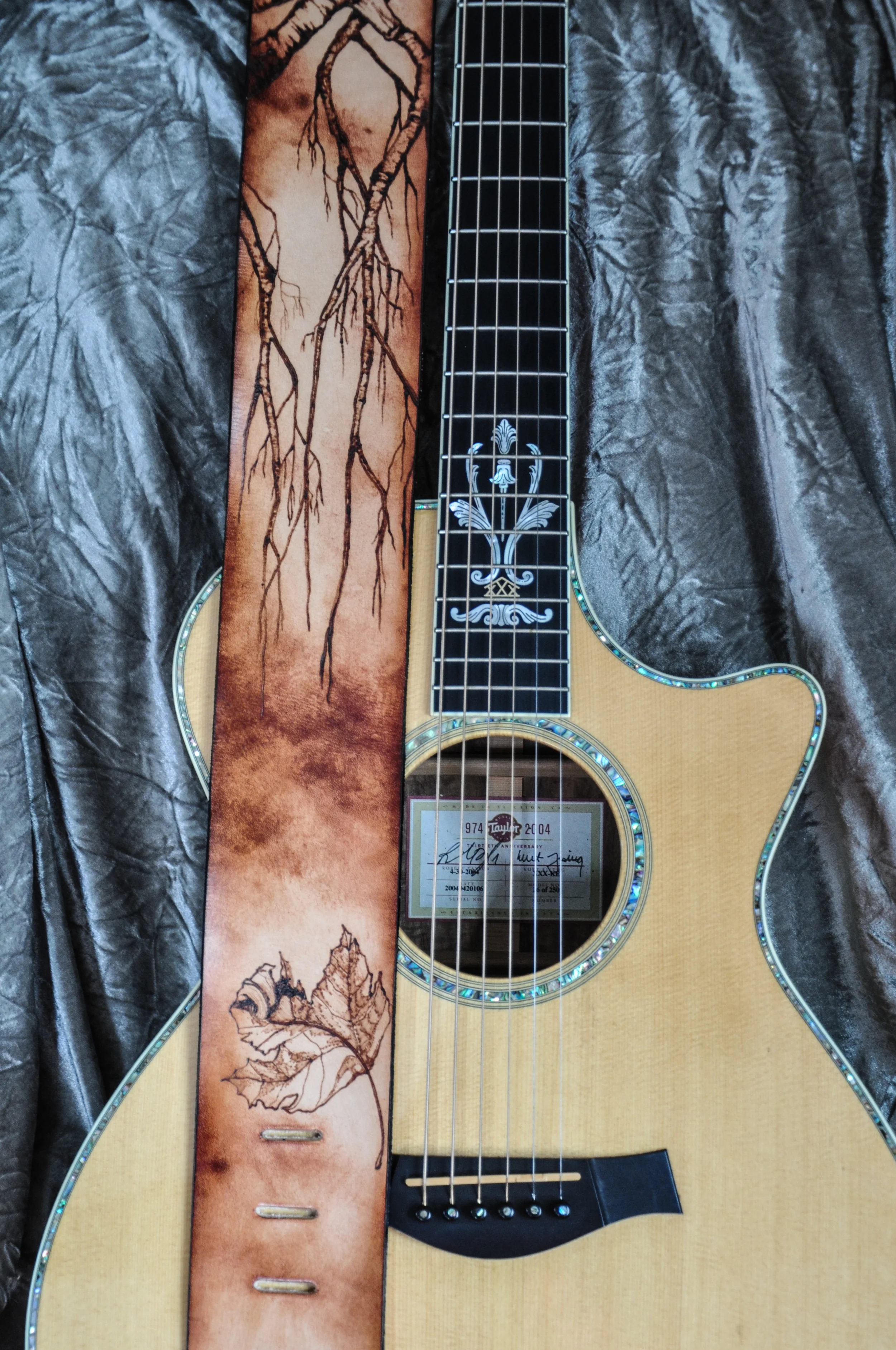 Acoustic Guitar Tree Tattoo