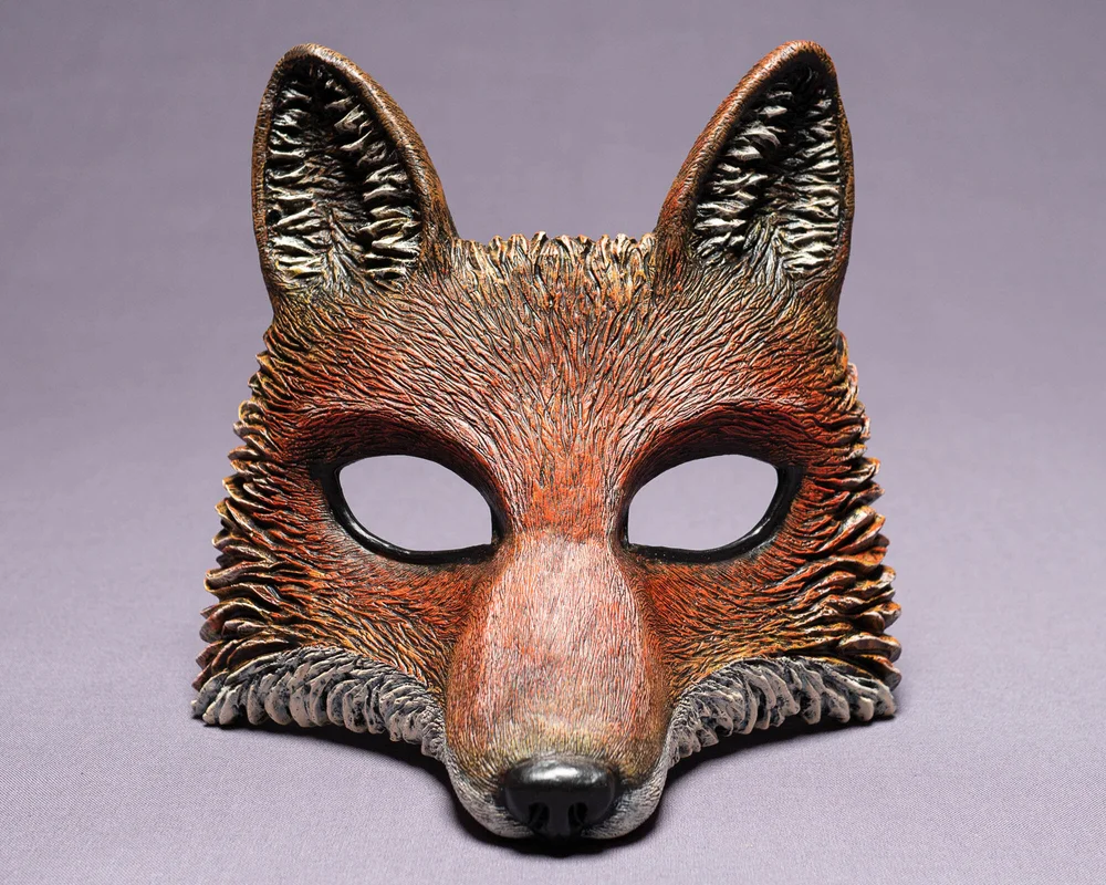 Black Fox Masquerade Mask