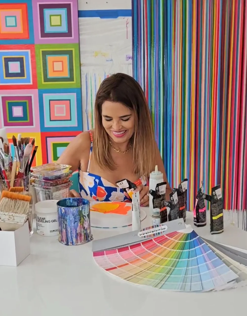 Carla Bank Art - Modern uplifting vibrant colorful paintings