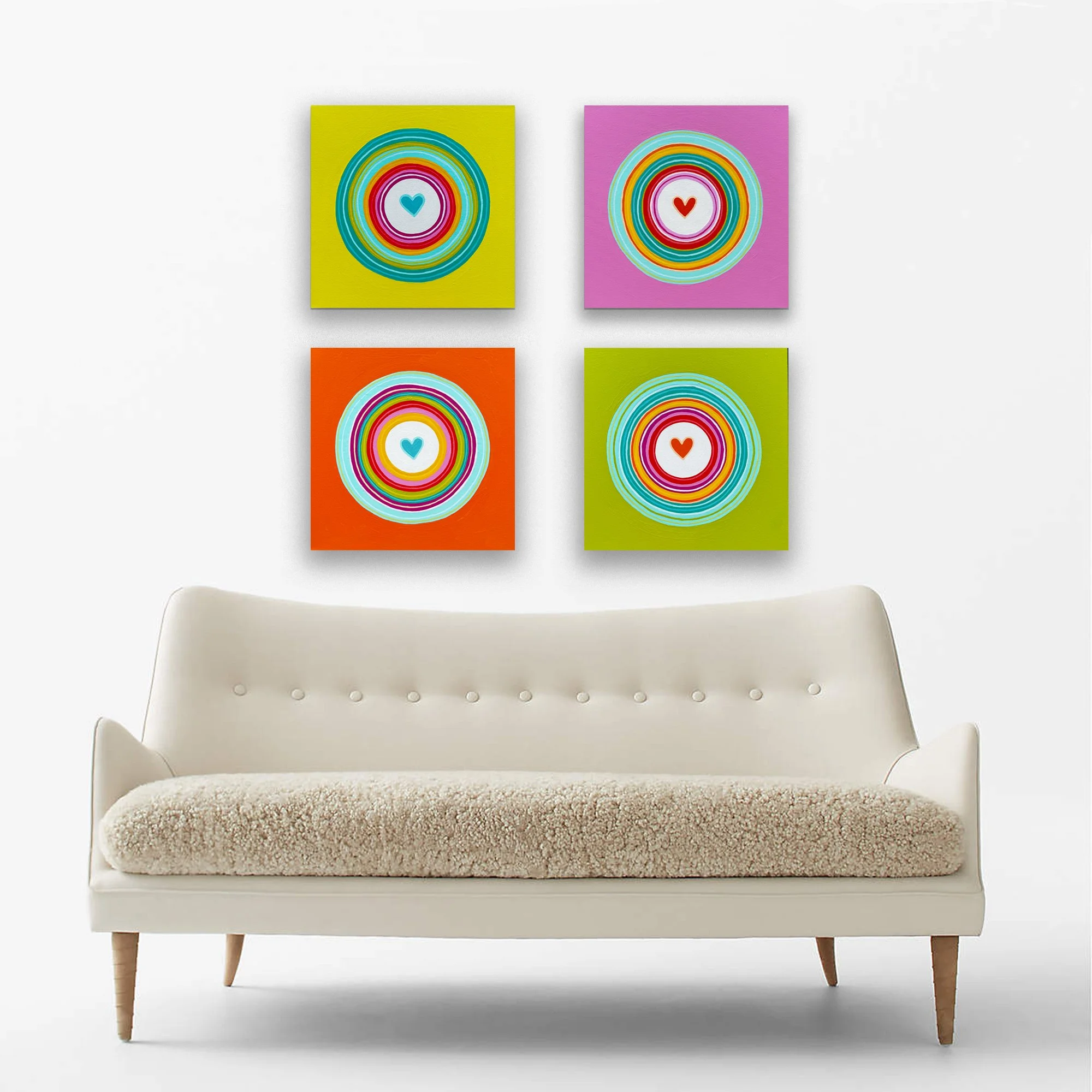 Carla Bank Art - Modern uplifting vibrant colorful paintings