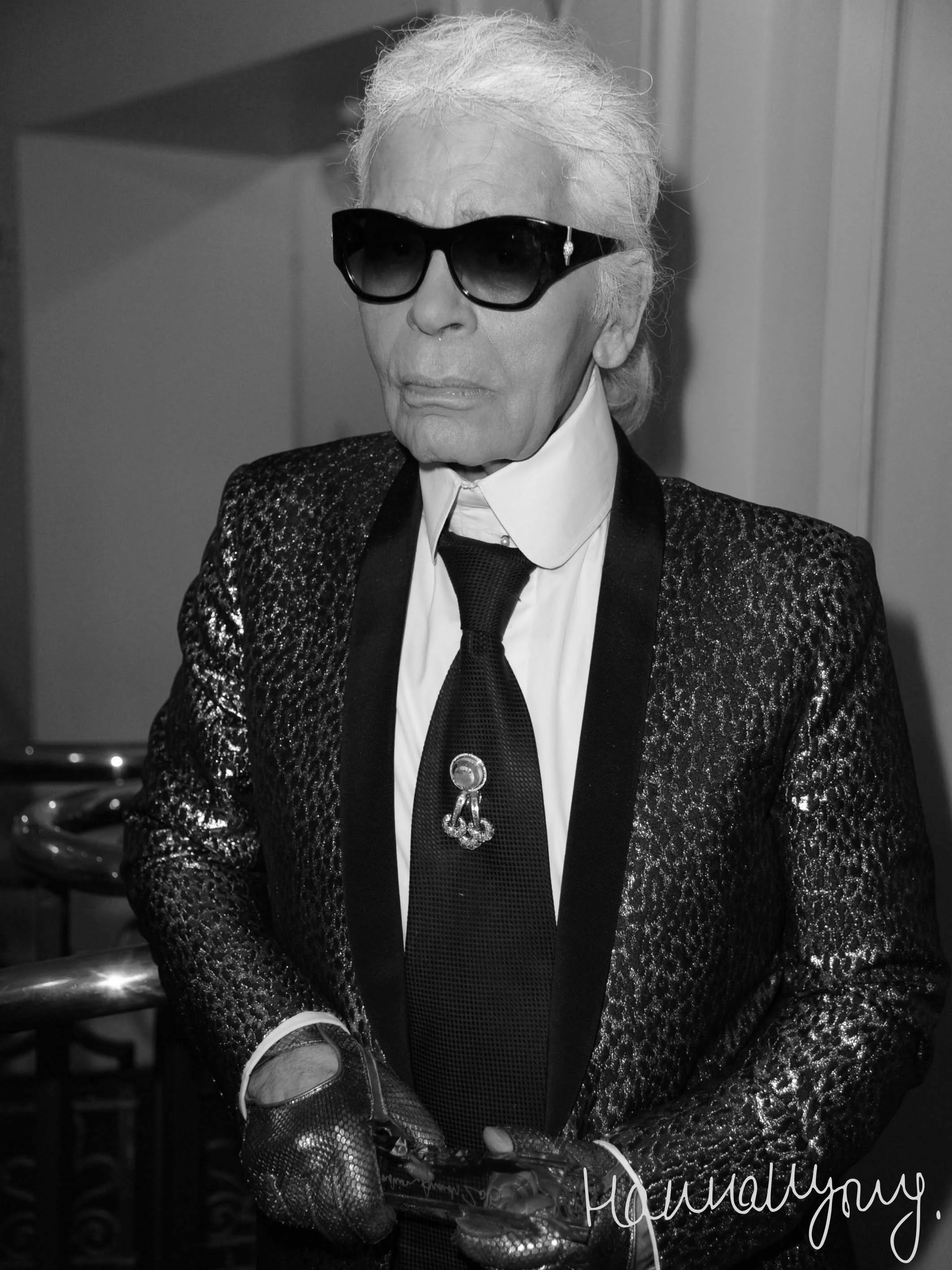 Karl Lagerfeld, The British Fashion Awards, London 2015 — Hannah Harley ...