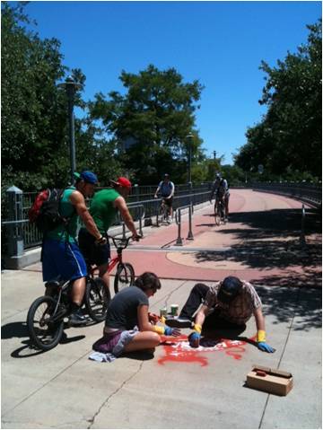 Sidewalk Chalk Art Advertising — Massivemedia