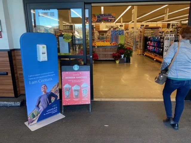 Hand sanitizing kiosks - custom sizes and graphics — MASSIVEMEDIA