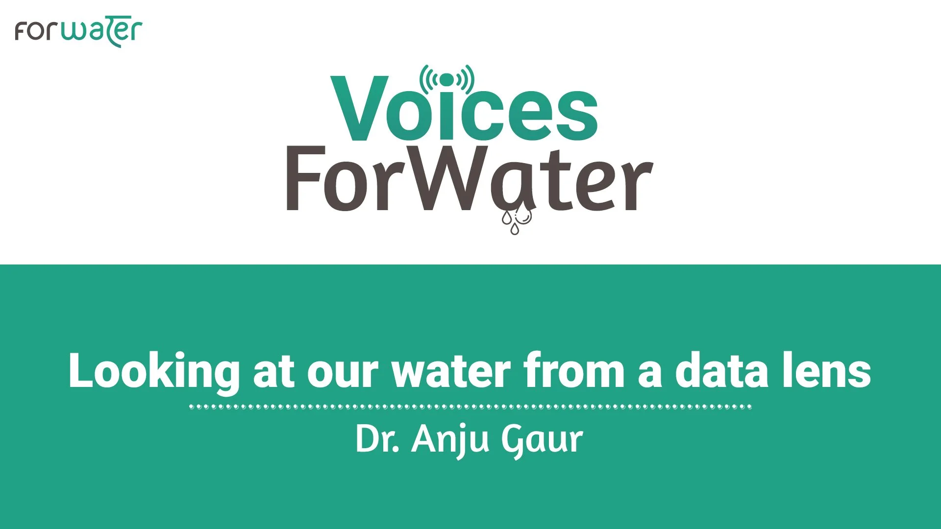 Voices For Water — IVM Podcasts - Indian Podcasts for you to listen to