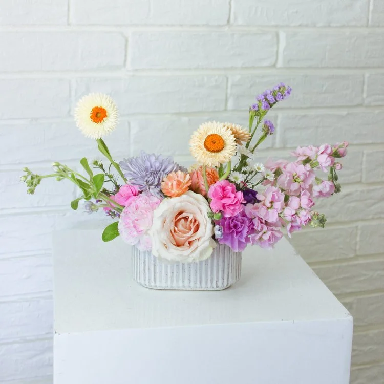 White Bud Vase Tray {Rectangle} — The Floral Cottage