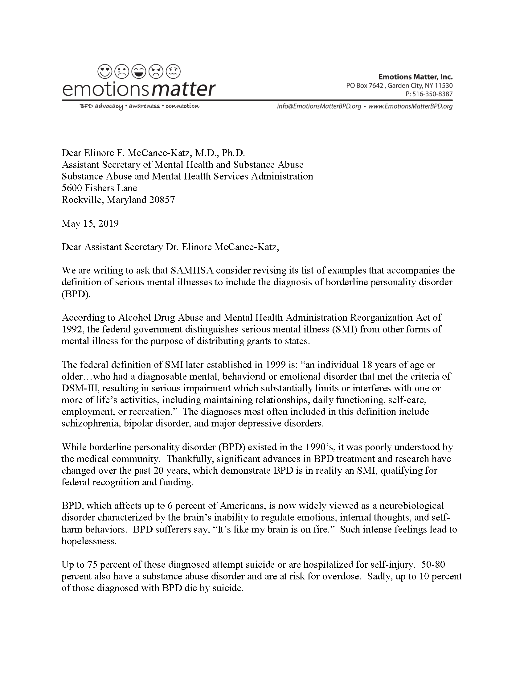 Advocacy — Emotions Matter
