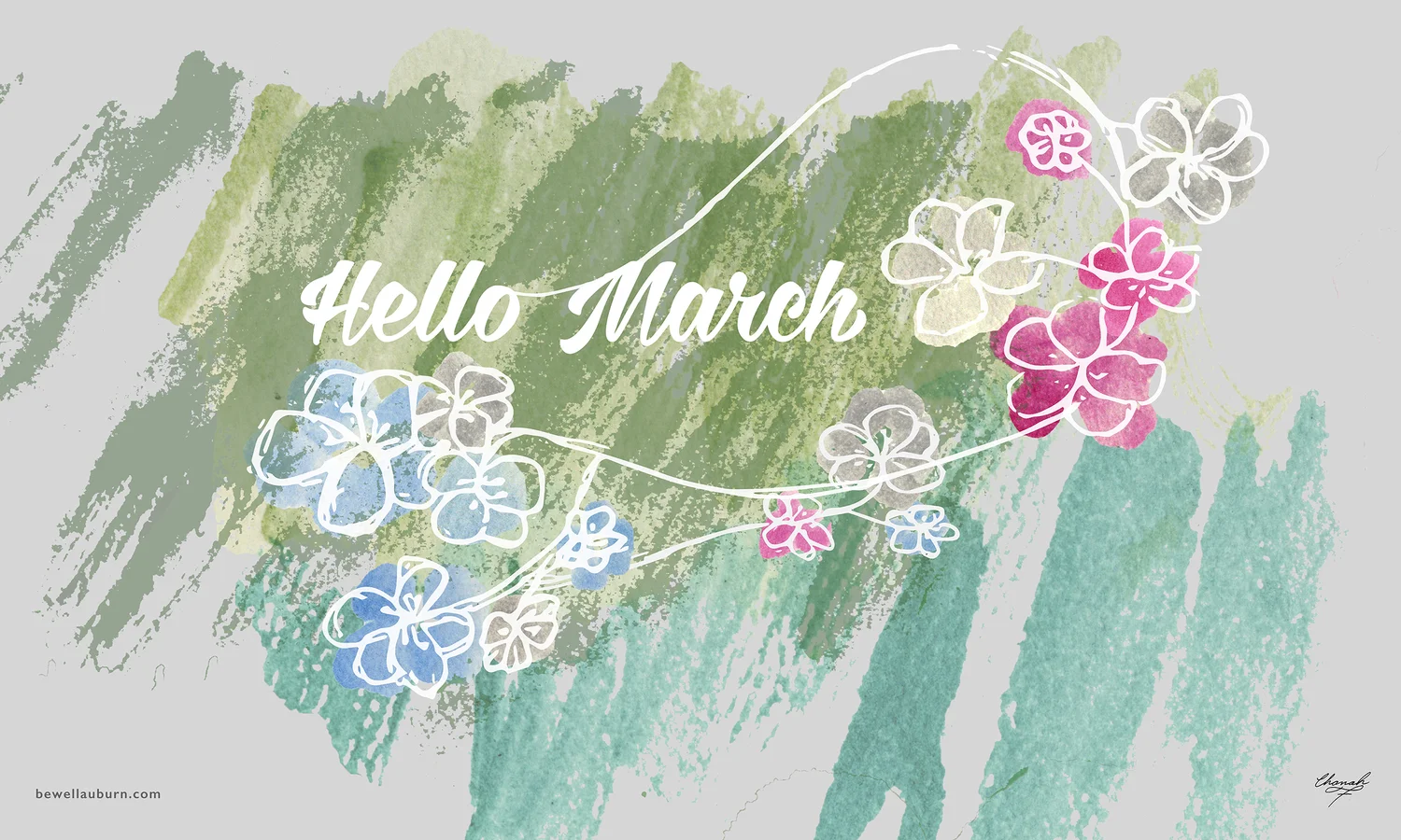 Hello March Wallpaper