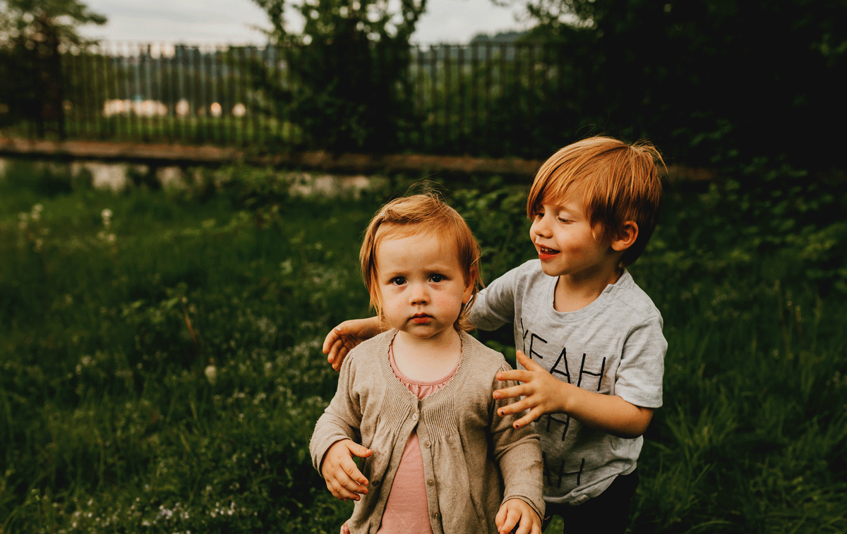 Little Kids Hugging Gif