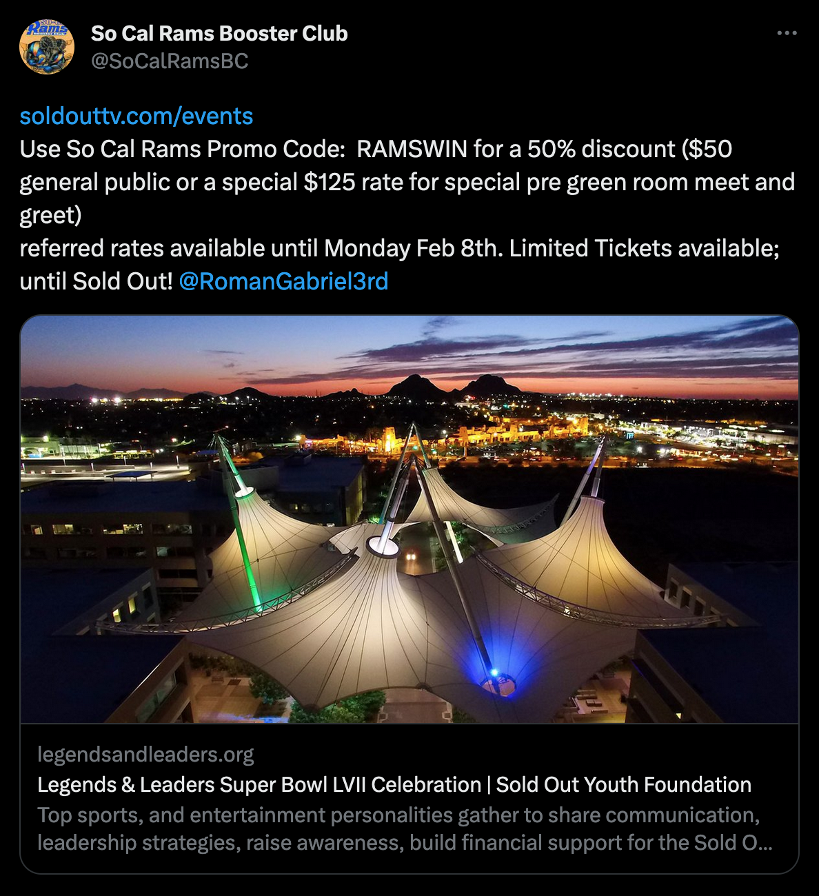 SO CAL RAMS BOOSTER CLUB