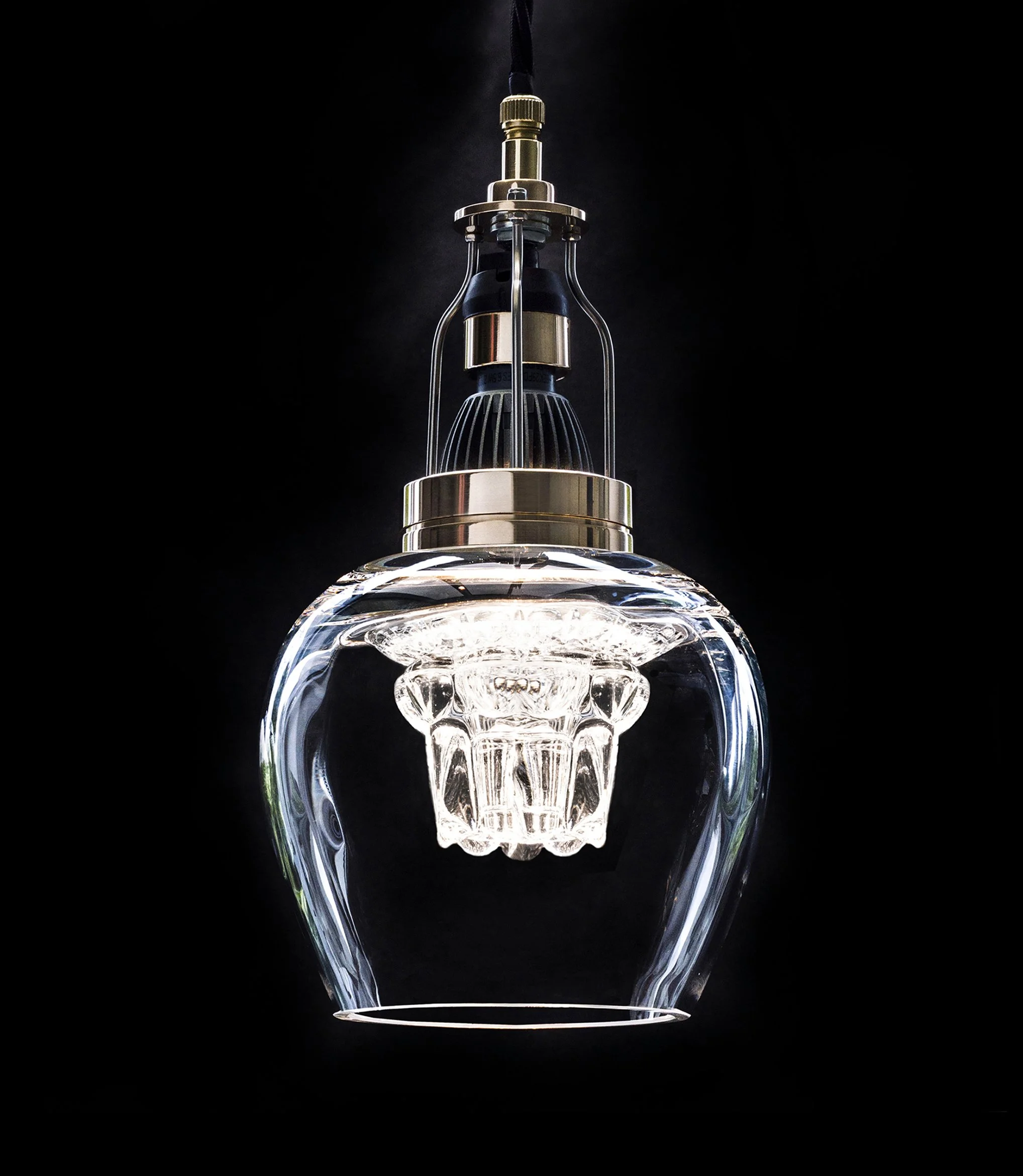 Glass LED Pendant Lights — Bespoke Handcrafted Glass LED Pendant lights ...