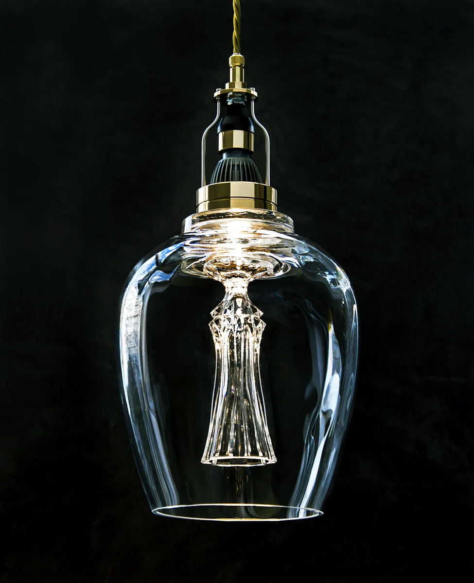 Glass LED Pendant Lights — Bespoke Handcrafted Glass LED Pendant lights ...