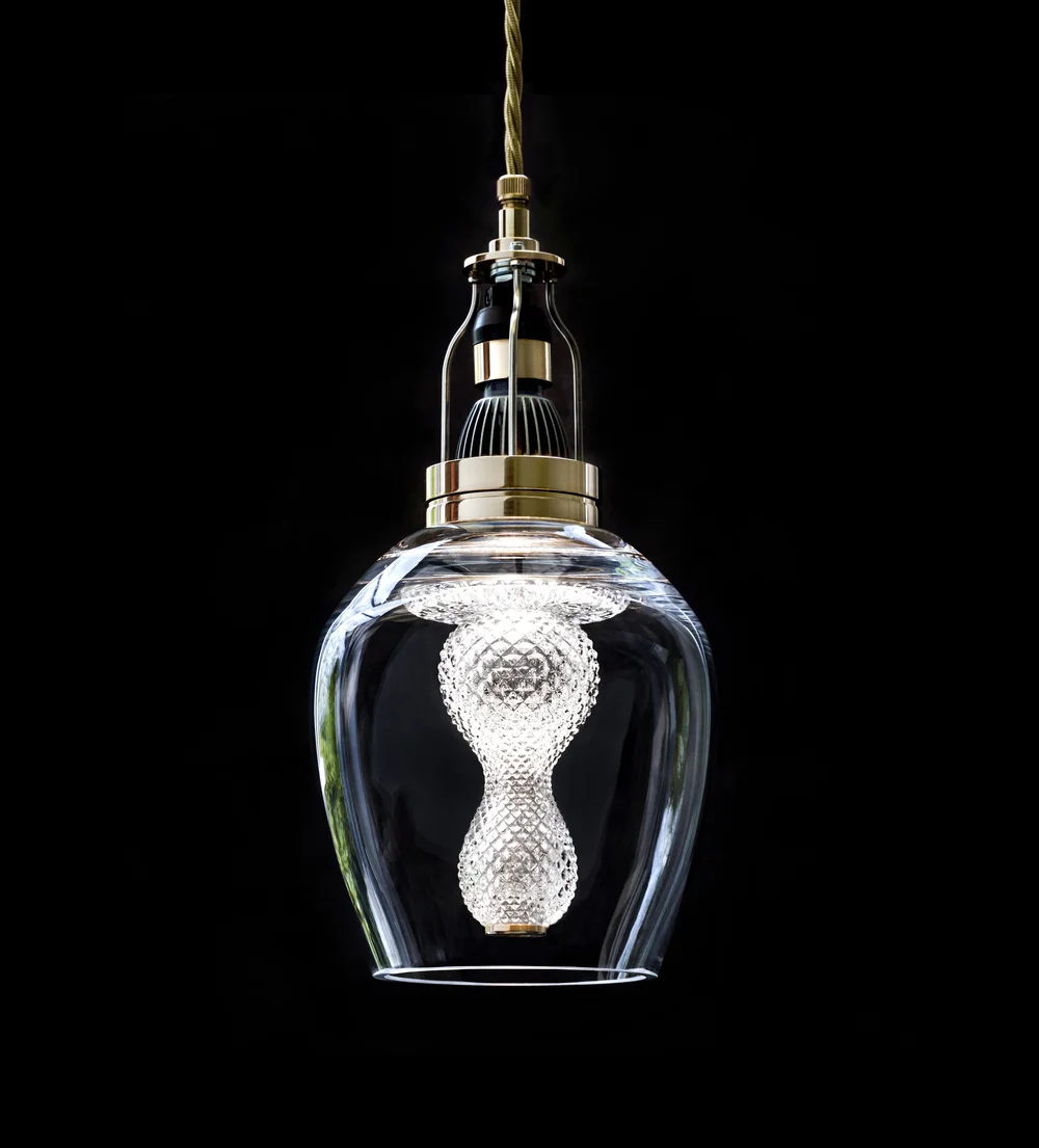 Glass LED Pendant Lights — Bespoke Handcrafted Glass LED Pendant lights ...