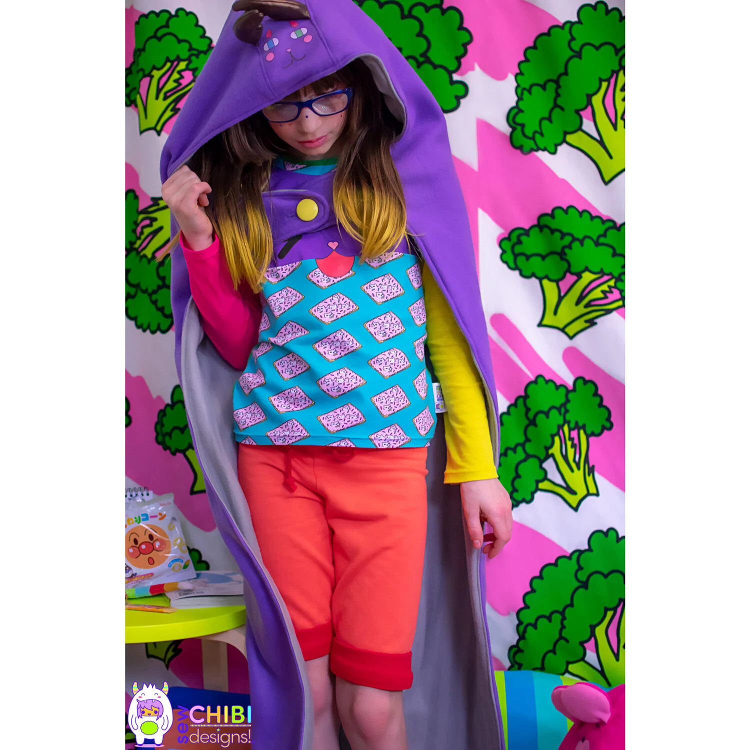 🎐the Natsu Shorties PDF Sewing Pattern — sew chibi designs