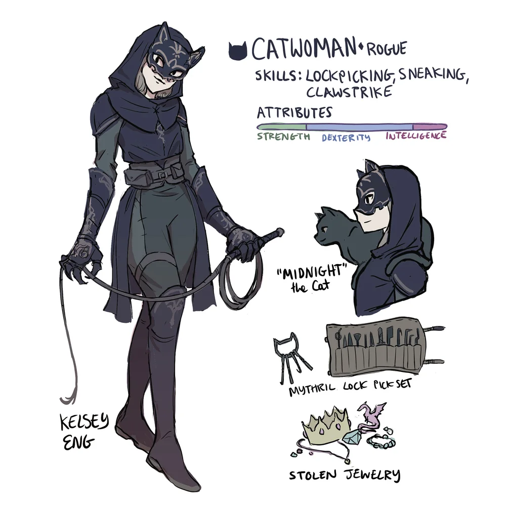 Batgirl And Catwoman