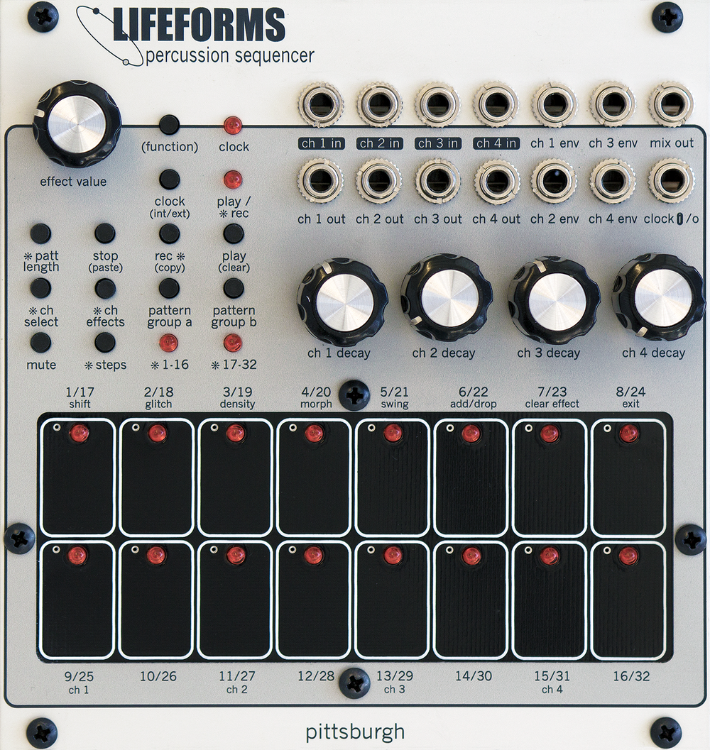 Lifeforms Percussion Sequencer — Pittsburgh Modular Synthesizers