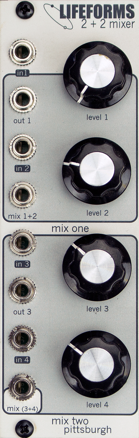 Lifeforms 2+2 Mixer — Pittsburgh Modular Synthesizers