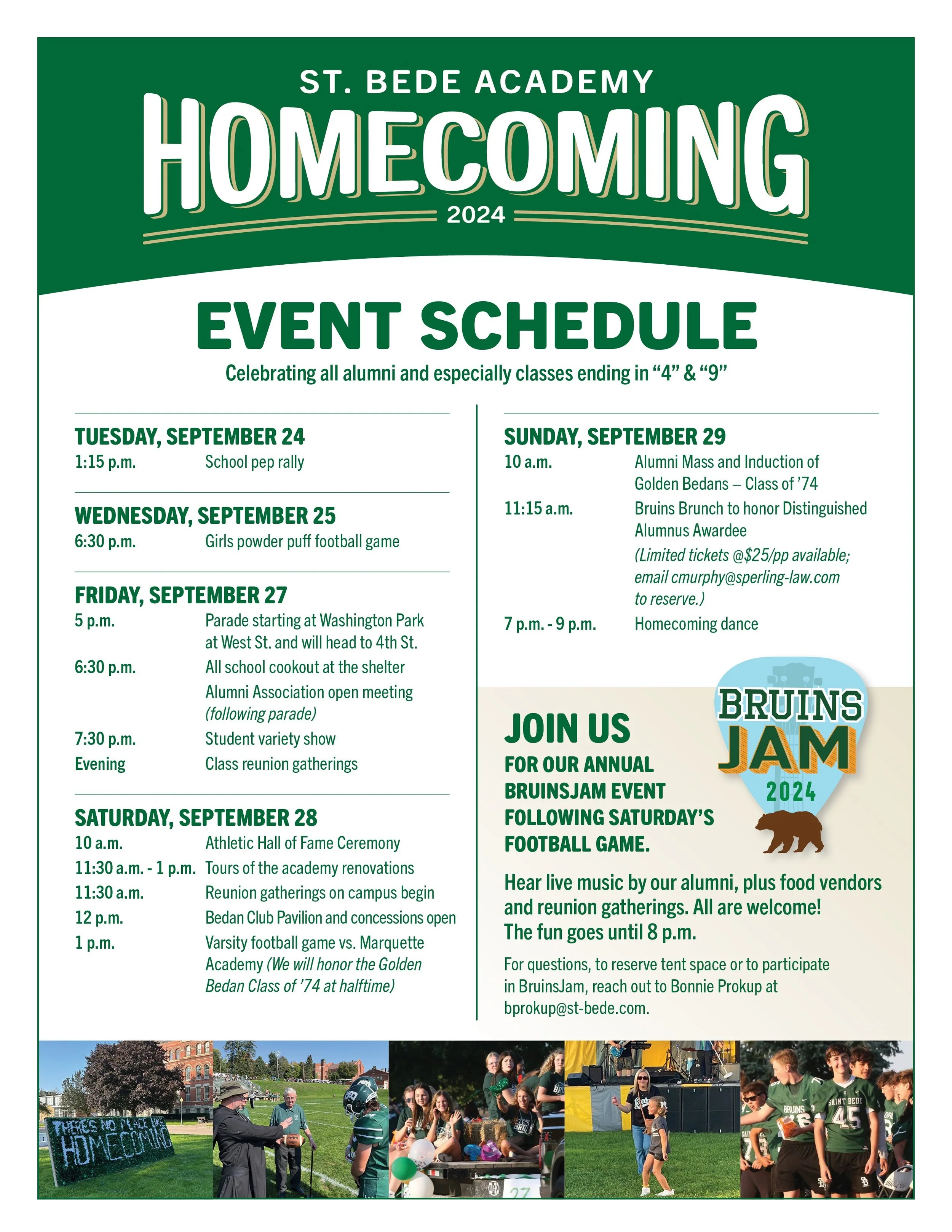 Homecoming at Saint Bede Academy - Peru, IL — Saint Bede Academy