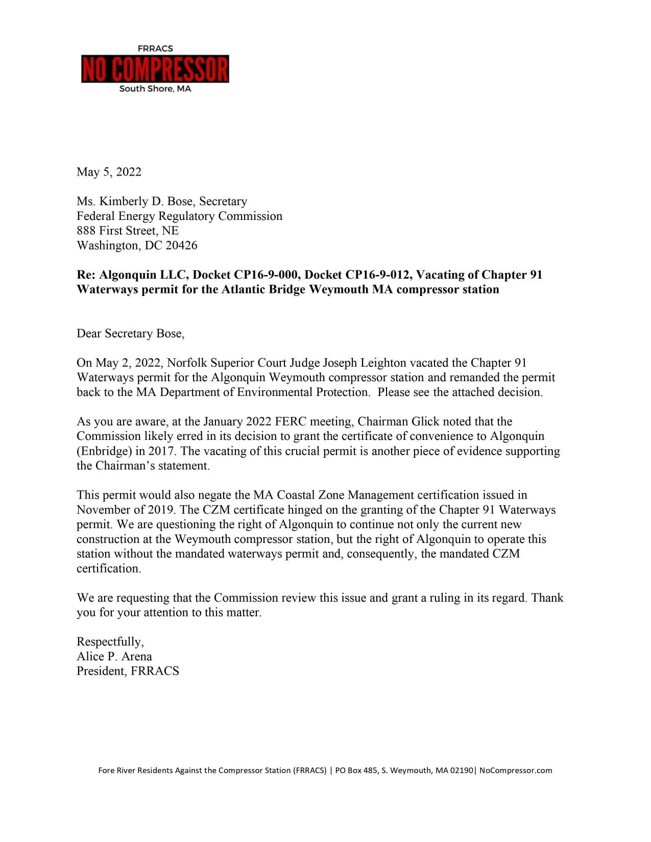 News — No Compressor Station