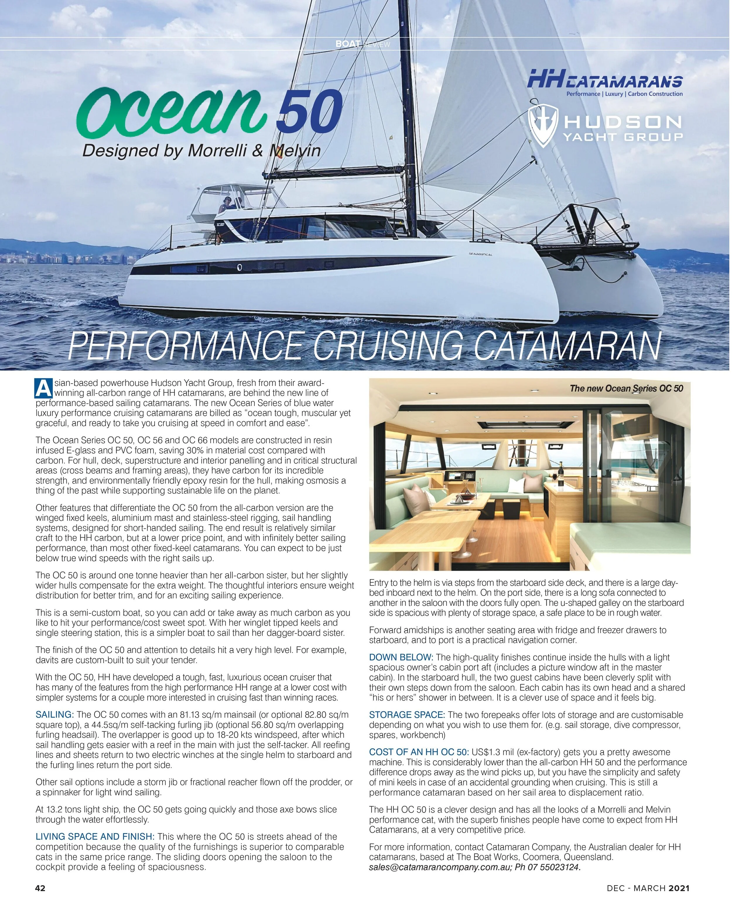 HH60 - Space, Pace & Grace — HH Catamarans