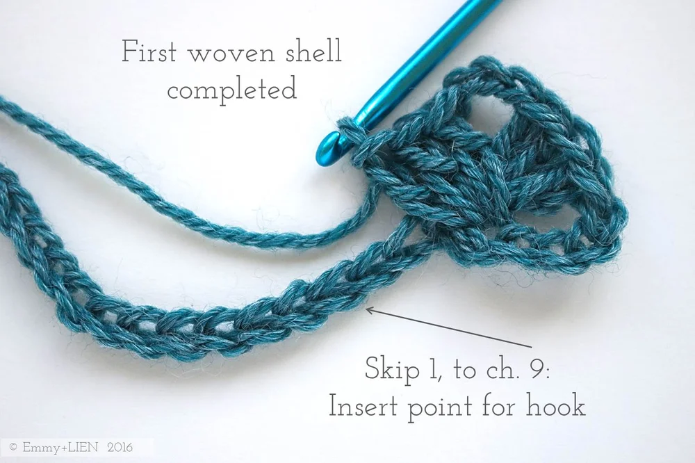 TUTORIAL: Woven Shell Crochet Stitch — Emmy + LIEN