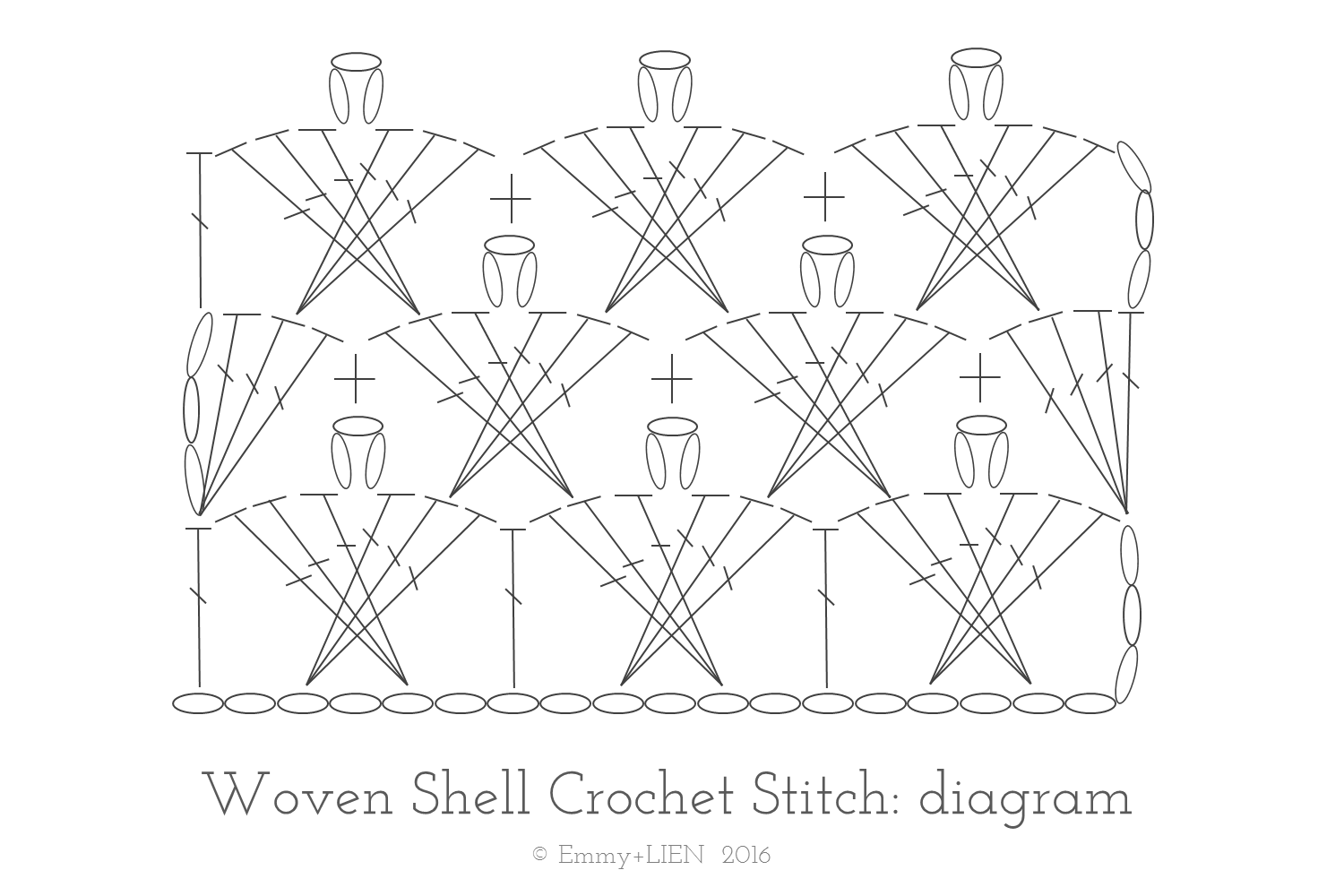TUTORIAL: Woven Shell Crochet Stitch — Emmy + LIEN