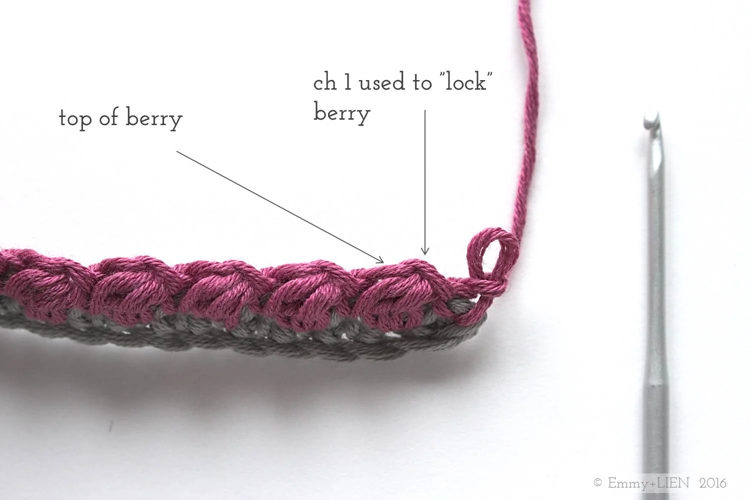 PATTERN + TUTORIAL: Raspberry Ripple Sampler Square — Emmy + LIEN