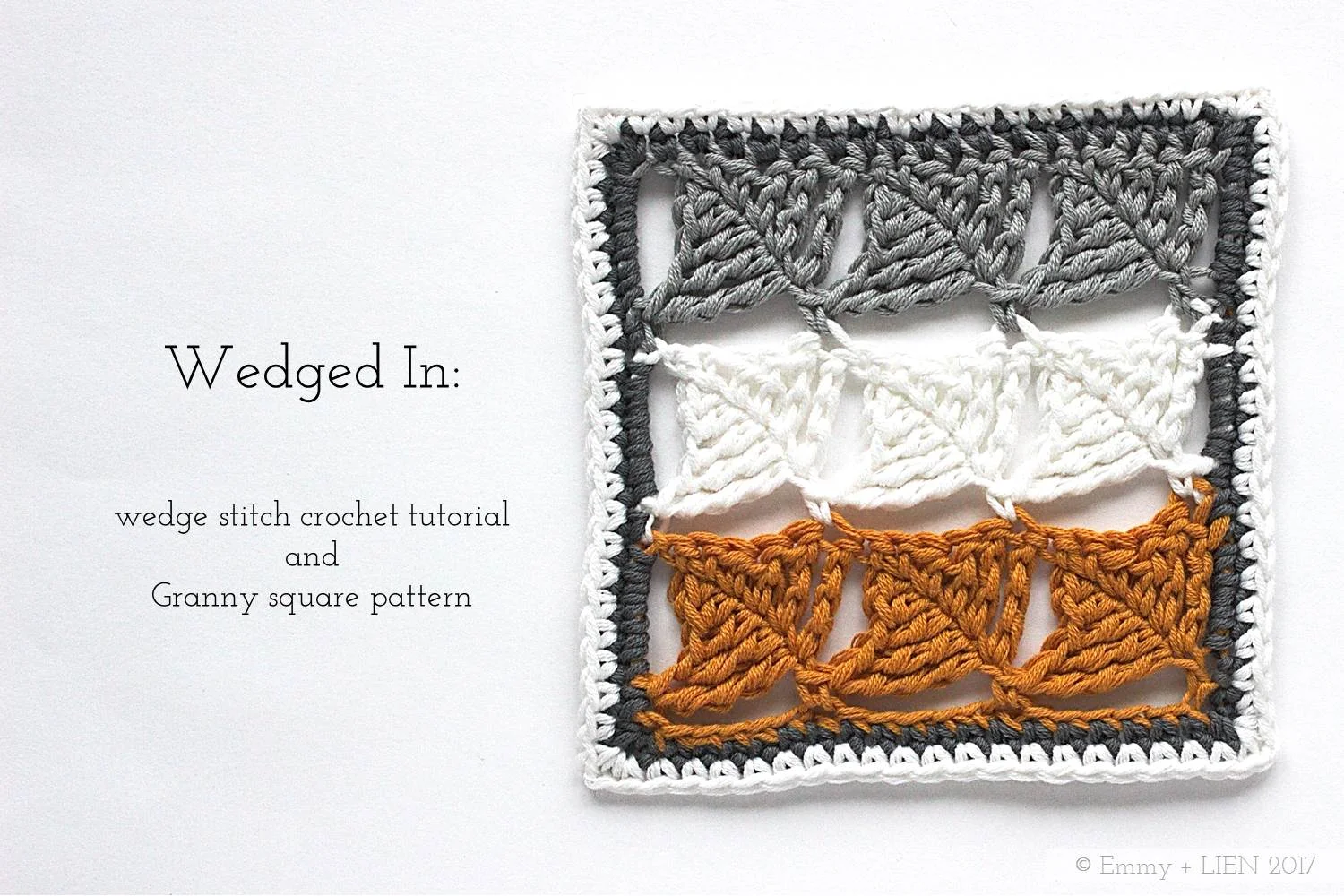 PATTERN + TUTORIAL: Wedged In Sampler Square — Emmy + LIEN