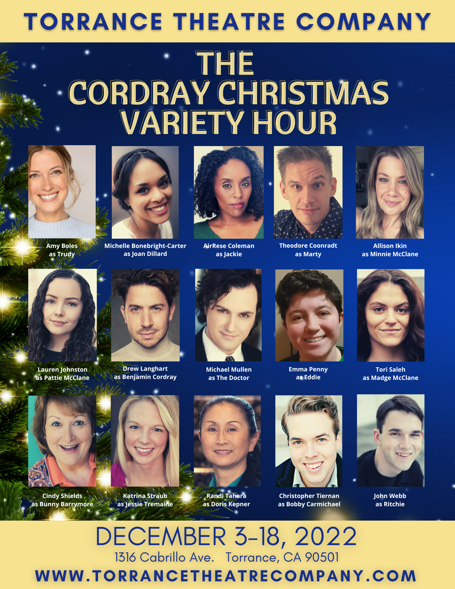 The Cordray Christmas Variety Hour — TORRANCE THEATRE COMPANY