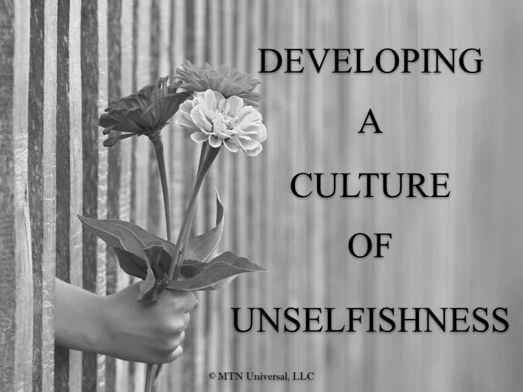 Unselfishness