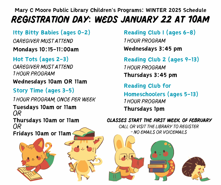 Kids Programs — Mary C. Moore Public Library