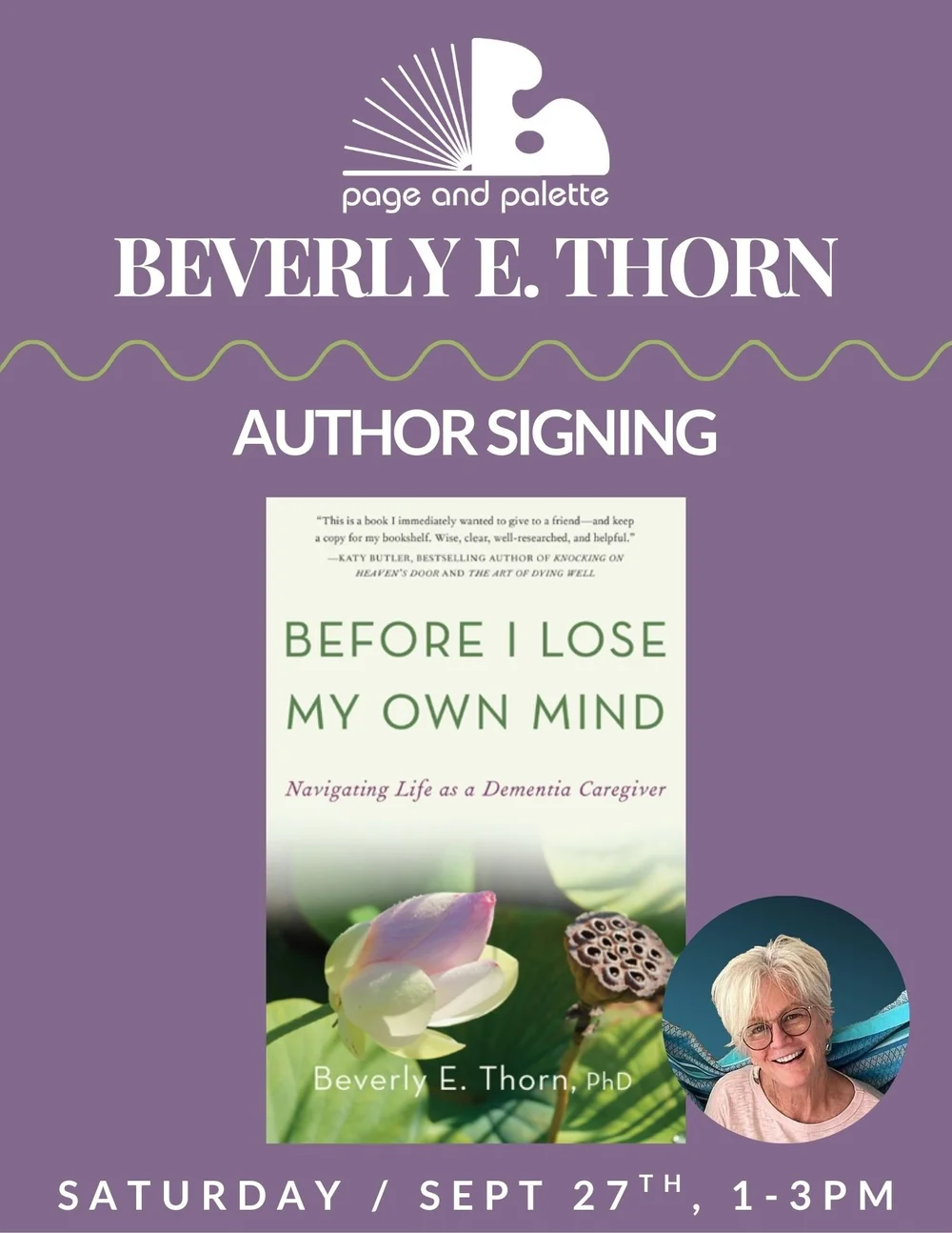Beverly E. Thorn -- Author Signing — Page & Palette