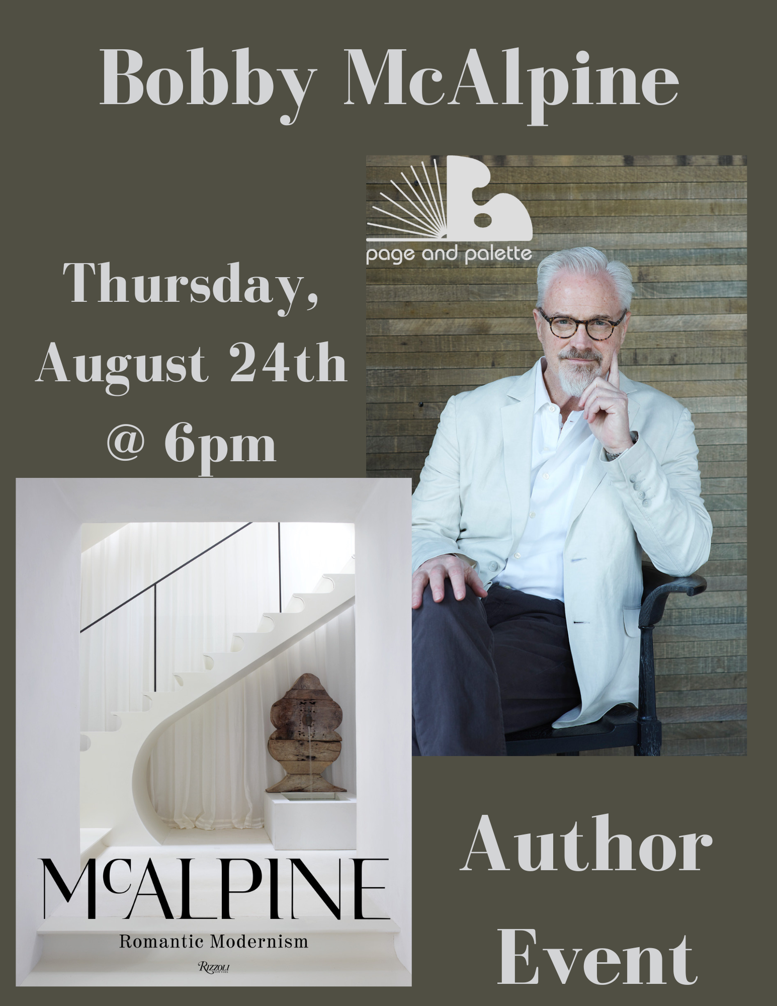 Bobby McAlpine -- Author Event — Page & Palette