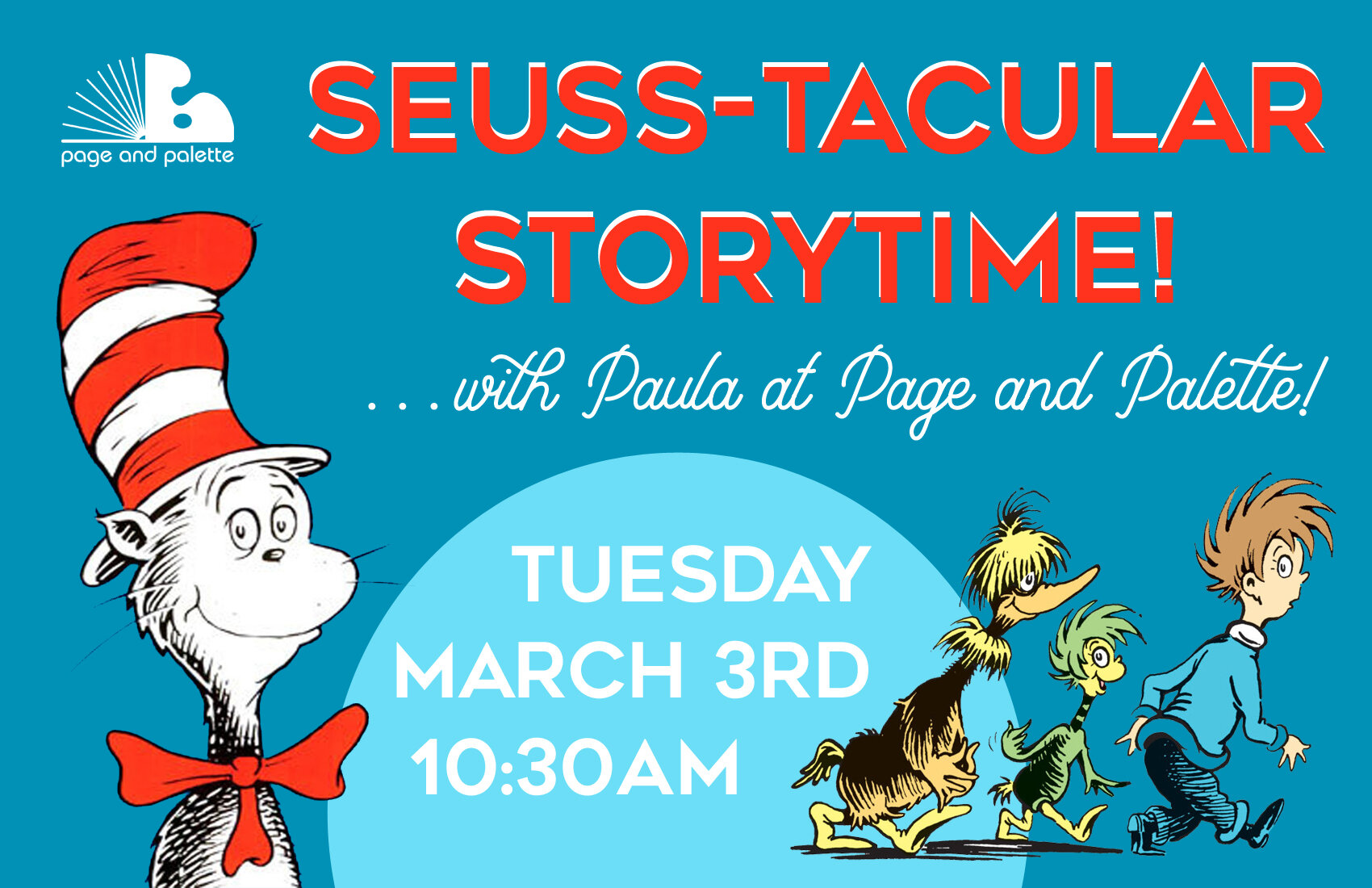 Seuss-tacular Storytime with Paula! — Page & Palette